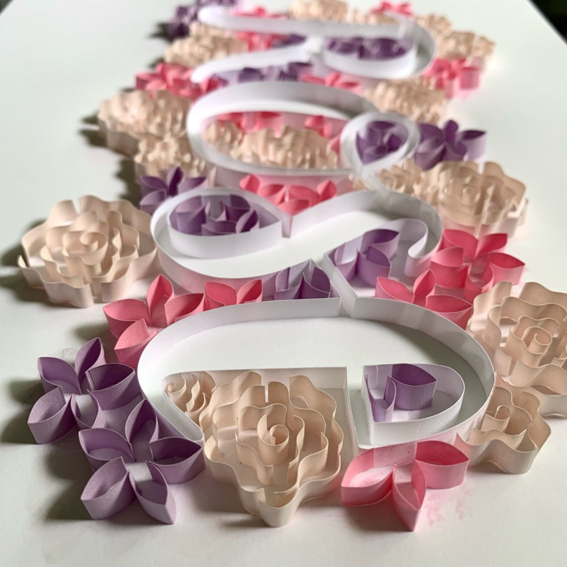 Custom Name Frame, Flower Name, Nursery Art, Custom Name Wall Art ...