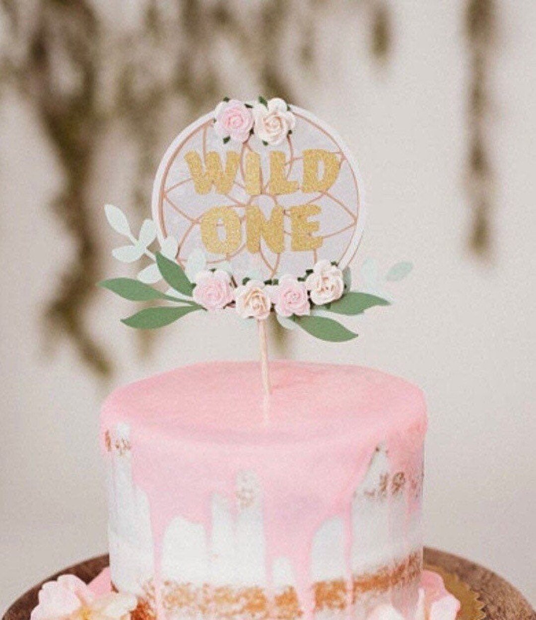 Dreamcatcher Wild One Cake Topper, Dreamcatcher Cake Topper, Boho Wild ...