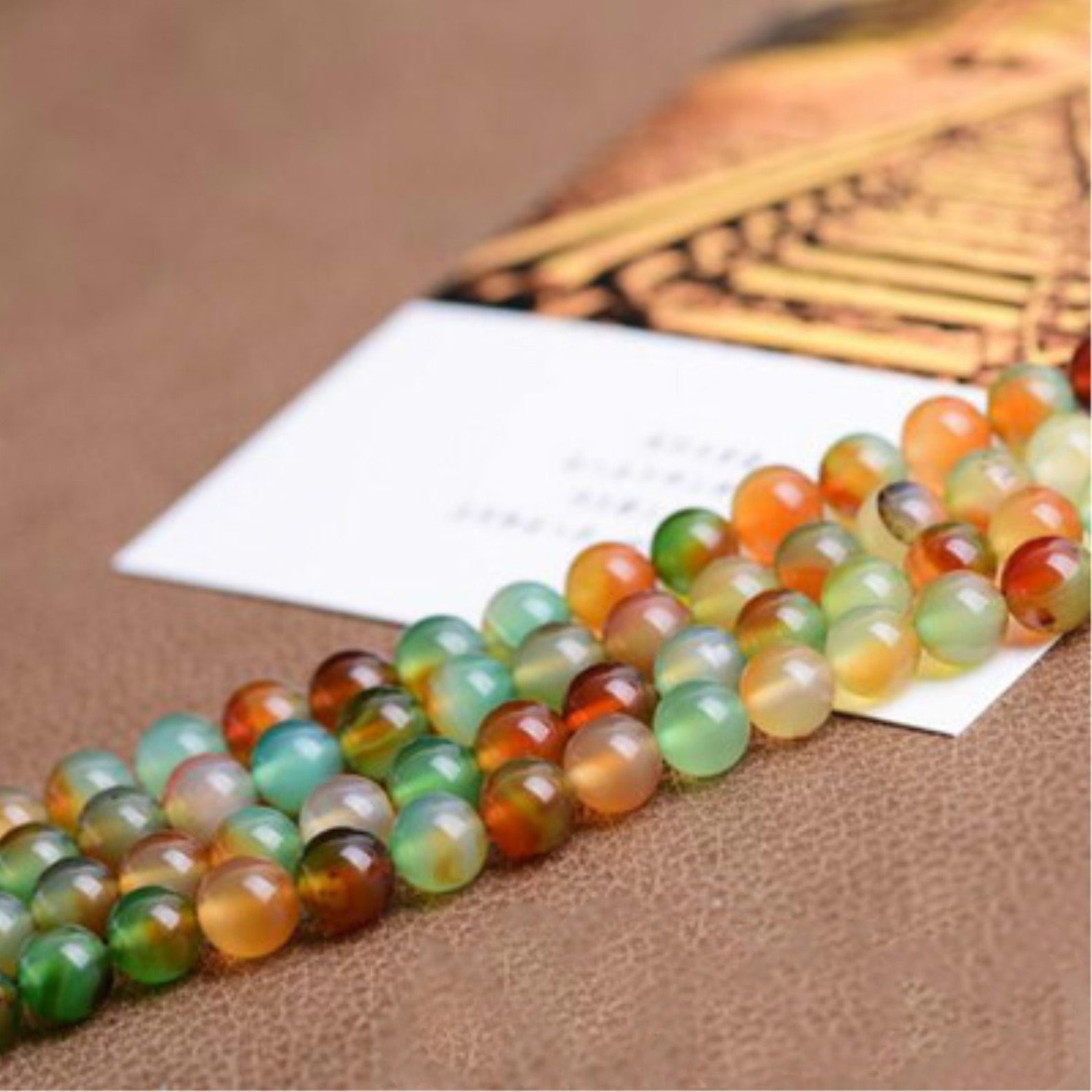 Peacock Agate Beads Natural Stone Beads Round Loose Beads - Etsy