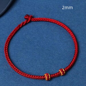 Semi-finished Red Handmade Braided Bracelet for Men and Women,red Rope ...