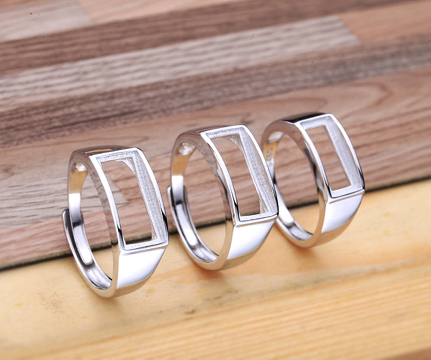 Ring Blank rectangle Blank 613mm 616mm 715mm 816mm 818mm - Etsy