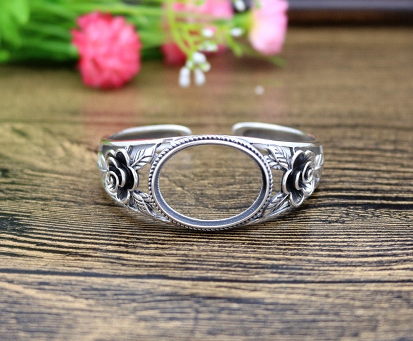 Bracelet Blank 16x22mm 21x28mm Vintage Silver Bracelet Base - Etsy