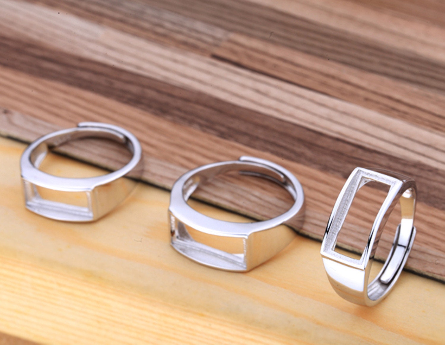 Ring Blank rectangle Blank 613mm 616mm 715mm 816mm 818mm - Etsy