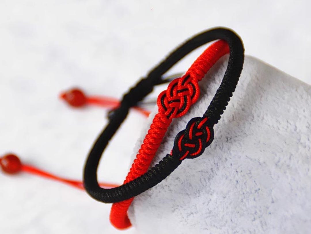 Red Handmade Braided Bracelet for Men and Women,braided Bracelet, Red ...