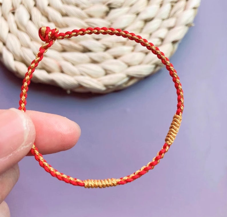 Semi-finished Handmade Braided Rope Bracelet: Lucky Knot Bracelet ...