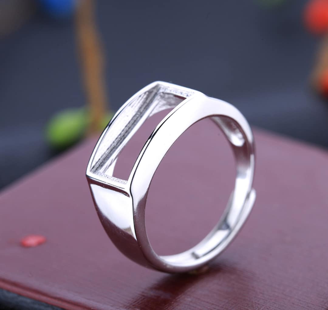 Ring Blank Rectangle Blank 6×13mm 6×16mm 7×15mm 8×16mm 8×18mm 9×18mm 10 ...