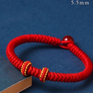 Red Handmade Braided Bracelet for Men and Women,braided Bracelet, Red ...