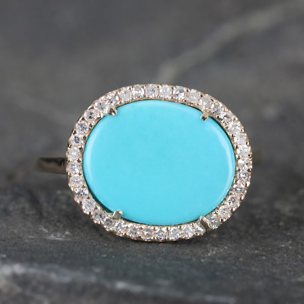 Yellow Turquoise Ring - Etsy