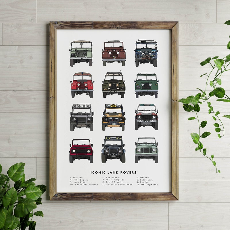 Vintage Landrover Poster - Etsy