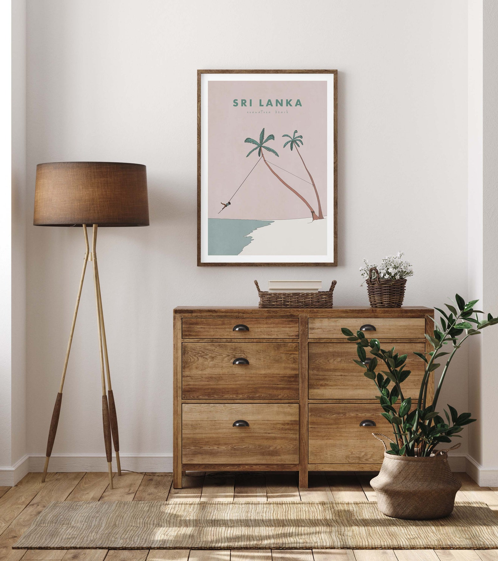 Sri Lanka Travel Poster Ceylon Art Digital Illustration - Etsy UK