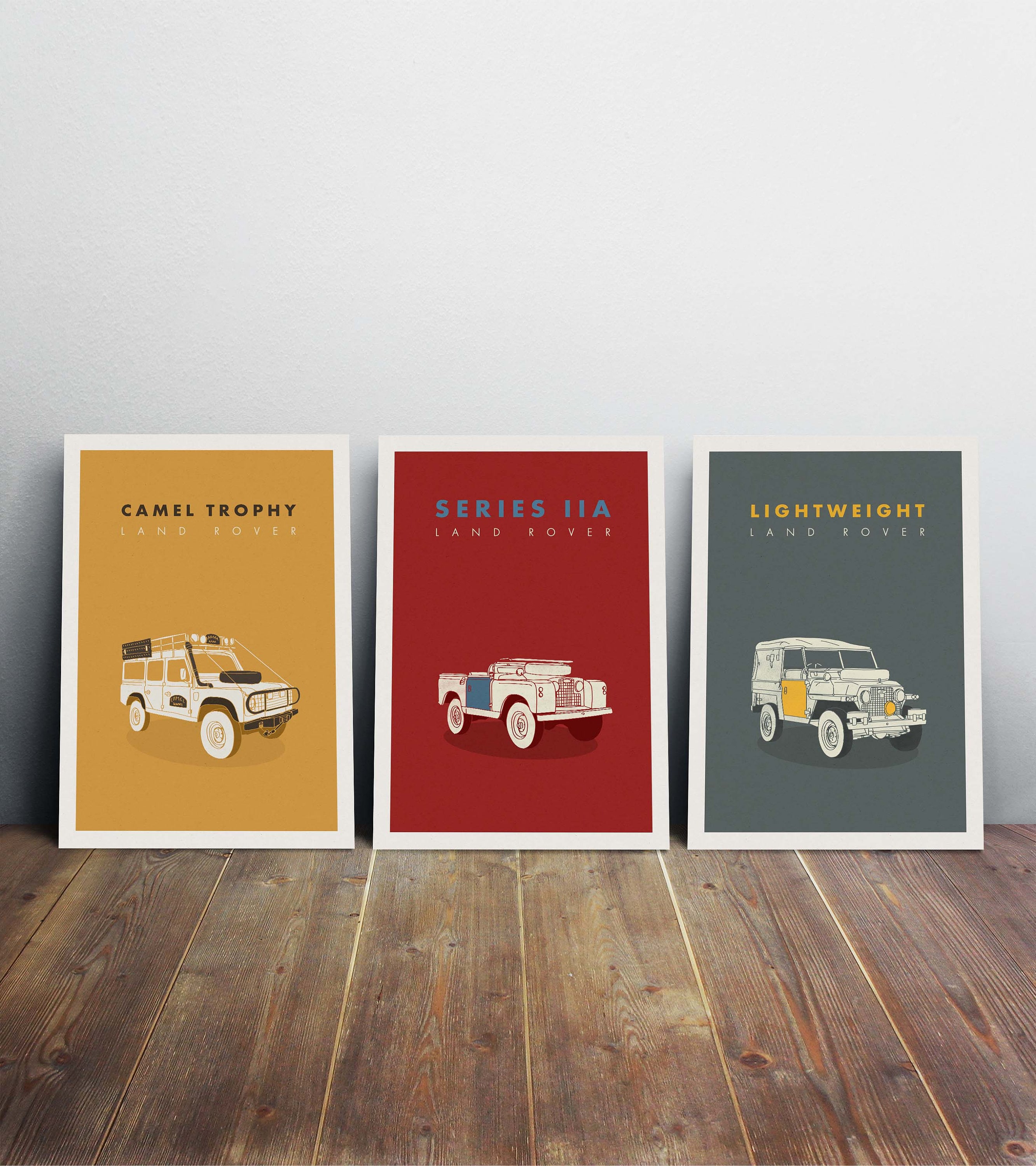 Set of 3 Landrover Prints Series Camel Trophy Poster Digital | Etsy
