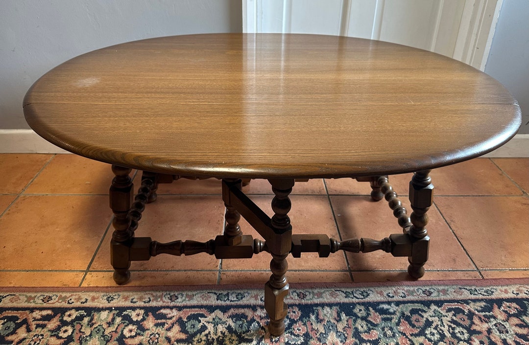 Vintage Ercol Old Colonial Drop Leaf Supper Table Golden Dawn - Etsy UK