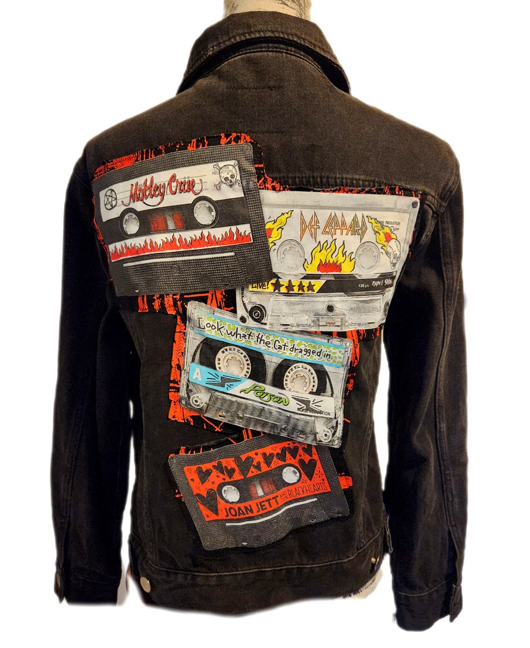 Womens Denim ROCK N Roll Jacket Size Medium - Etsy