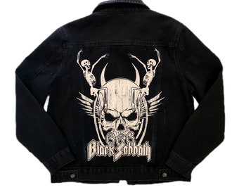 Heavy Metal Denim Jacket Mens | Etsy