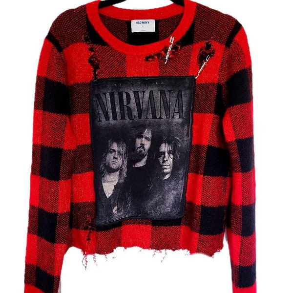 Distressed Sweater - Etsy