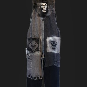 Womens Denim Punk Rock Overalls Size XS - Etsy UK