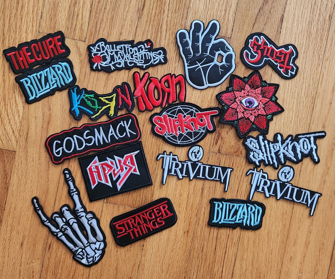 Assorted Rock Band Patches 17 Pieces - Etsy