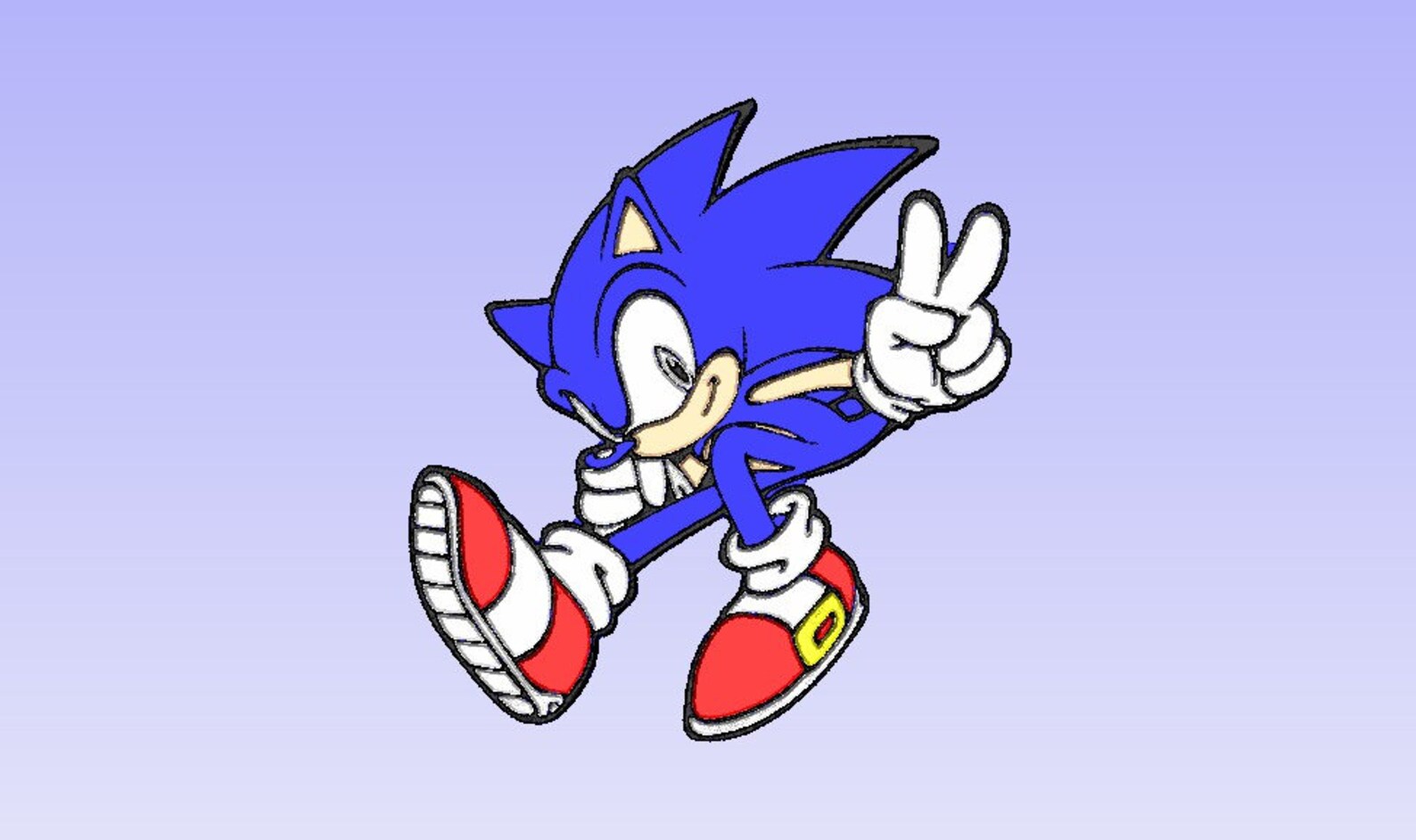 Sonic the Hedgehog Digital File for Cnc Carve - Etsy