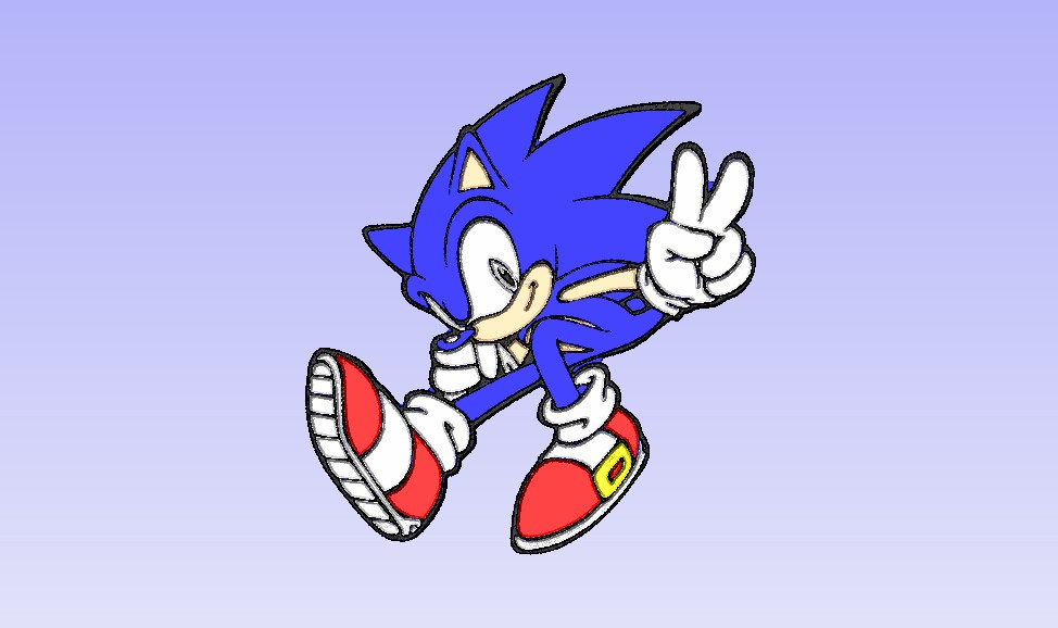 Sonic the Hedgehog Digital File for Cnc Carve - Etsy