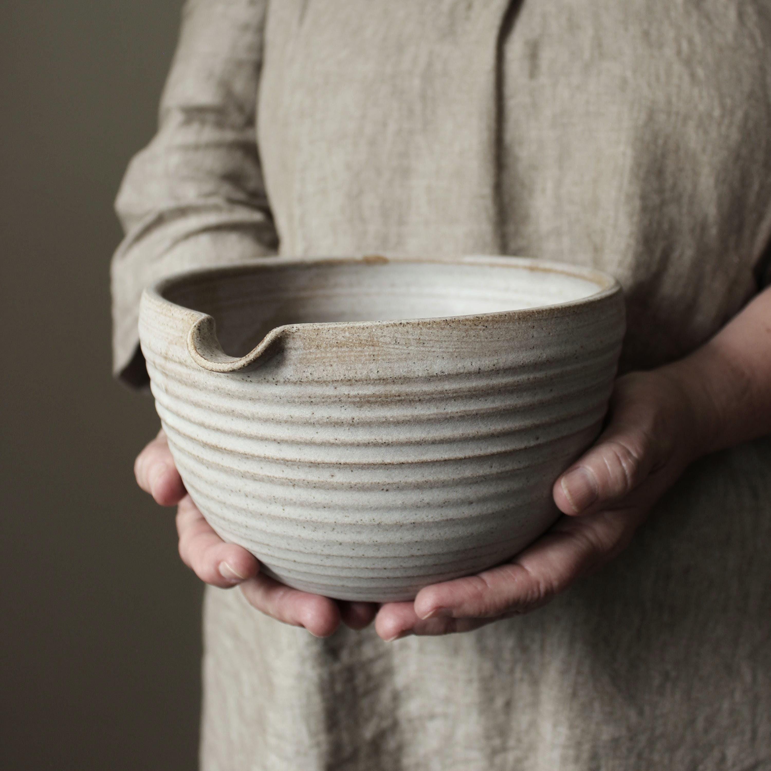 MADE TO ORDER Large Handmade 60oz Mixing Bowl / 1,7 Litres Ceramic ...