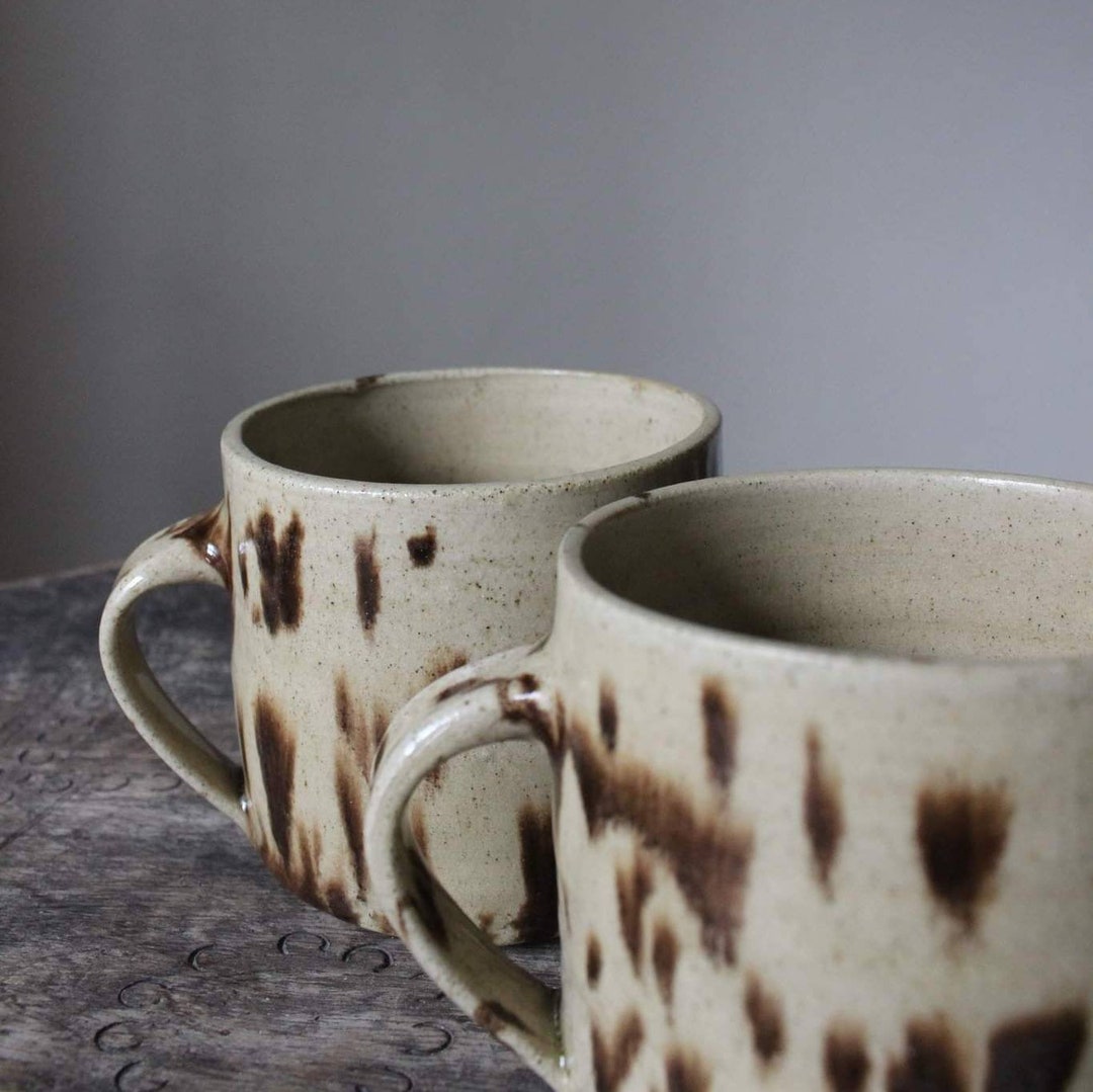 MADE TO ORDER 15 Oz Large Coffee Mug / Speckled Ceramic Mug / Handmade ...