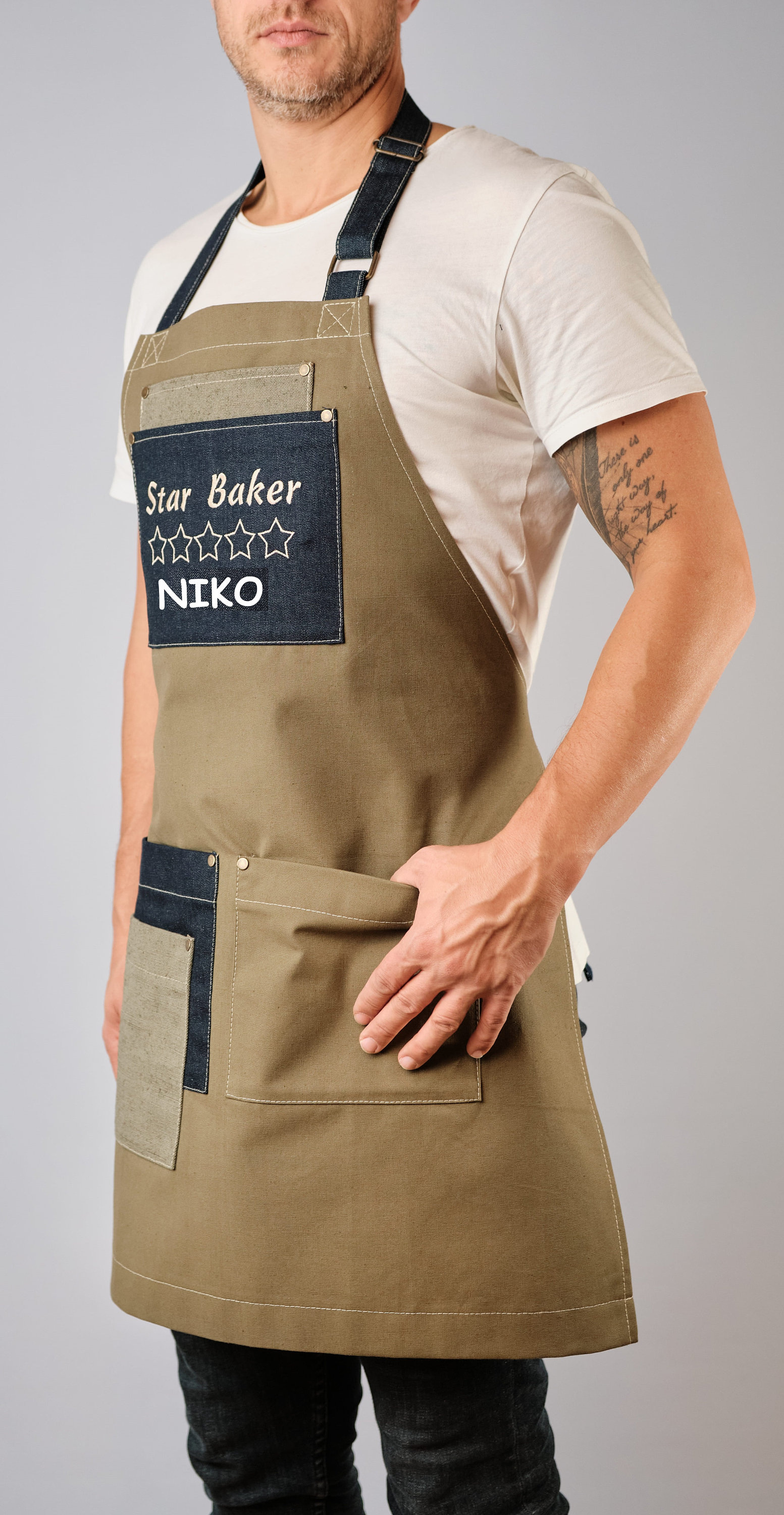 PERSONALIZED APRON Custom Work Clothes Bartender Barista - Etsy