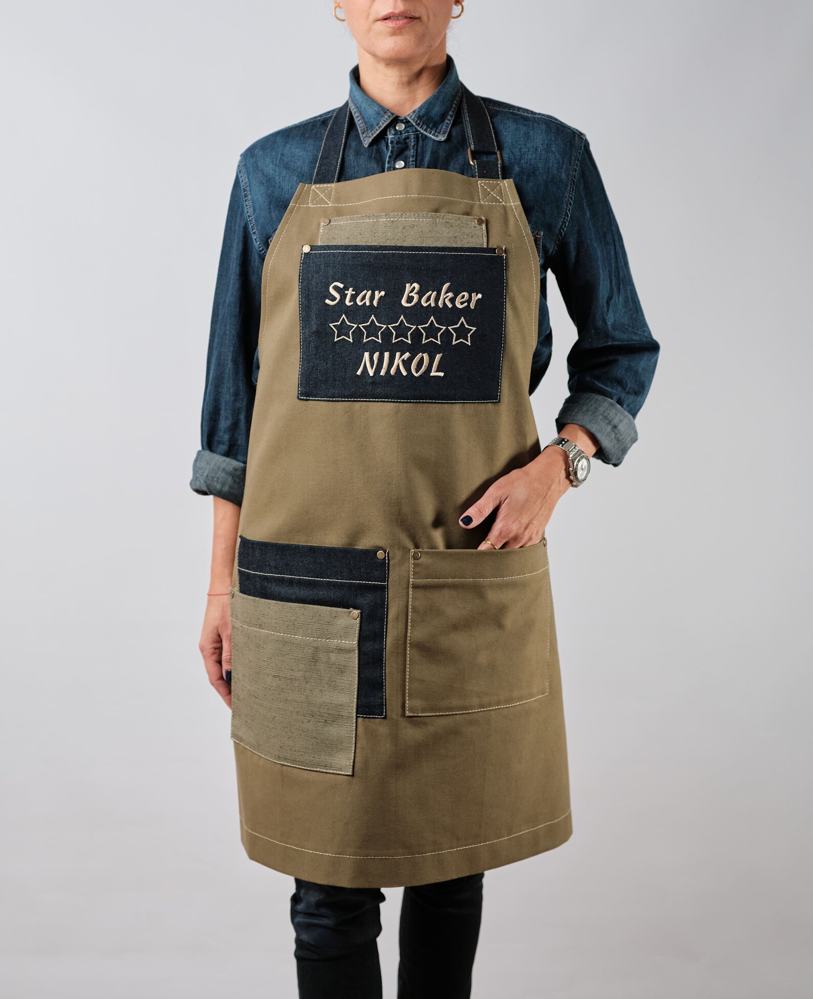 PERSONALIZED APRON Custom Work Clothes Bartender Barista - Etsy