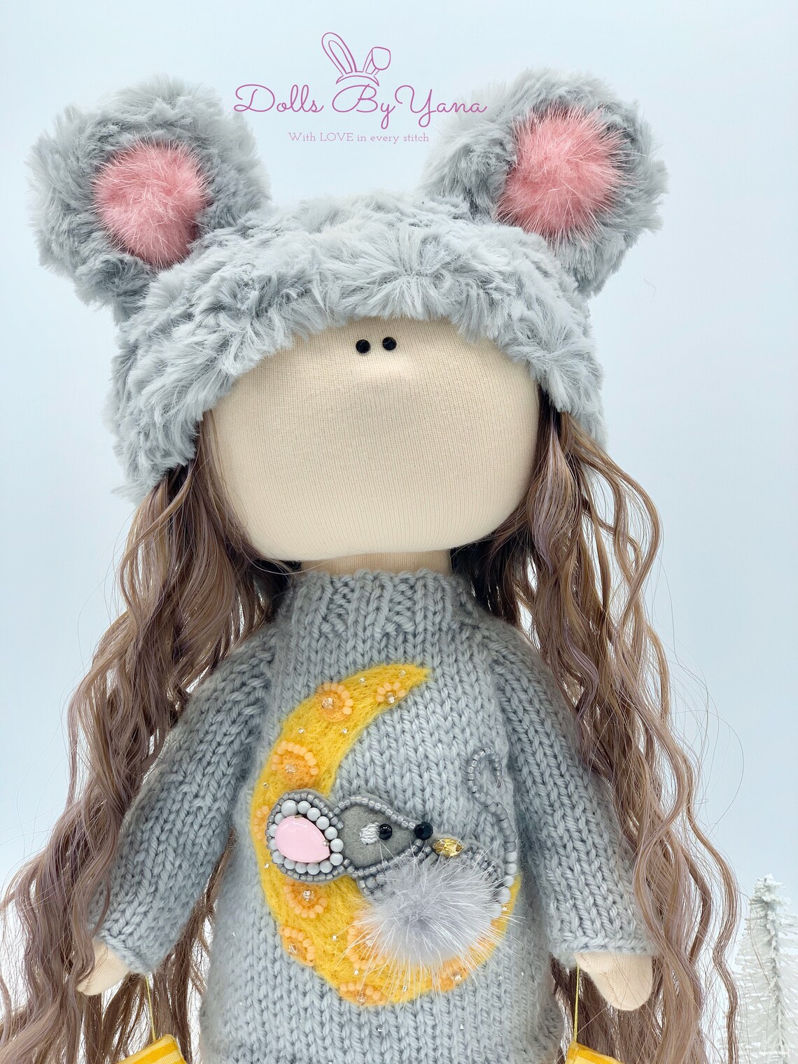 Handmade Mouse Interior Doll, Cloth Rag Doll - Etsy