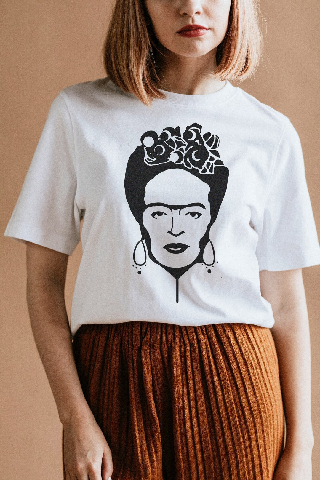Frida Kahlo Tshirt Frida Tshirt Frida Portrait Tshirt Frida Face Top ...