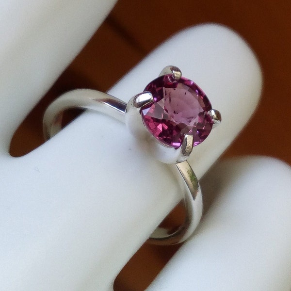Pink Garnet Ring - Etsy