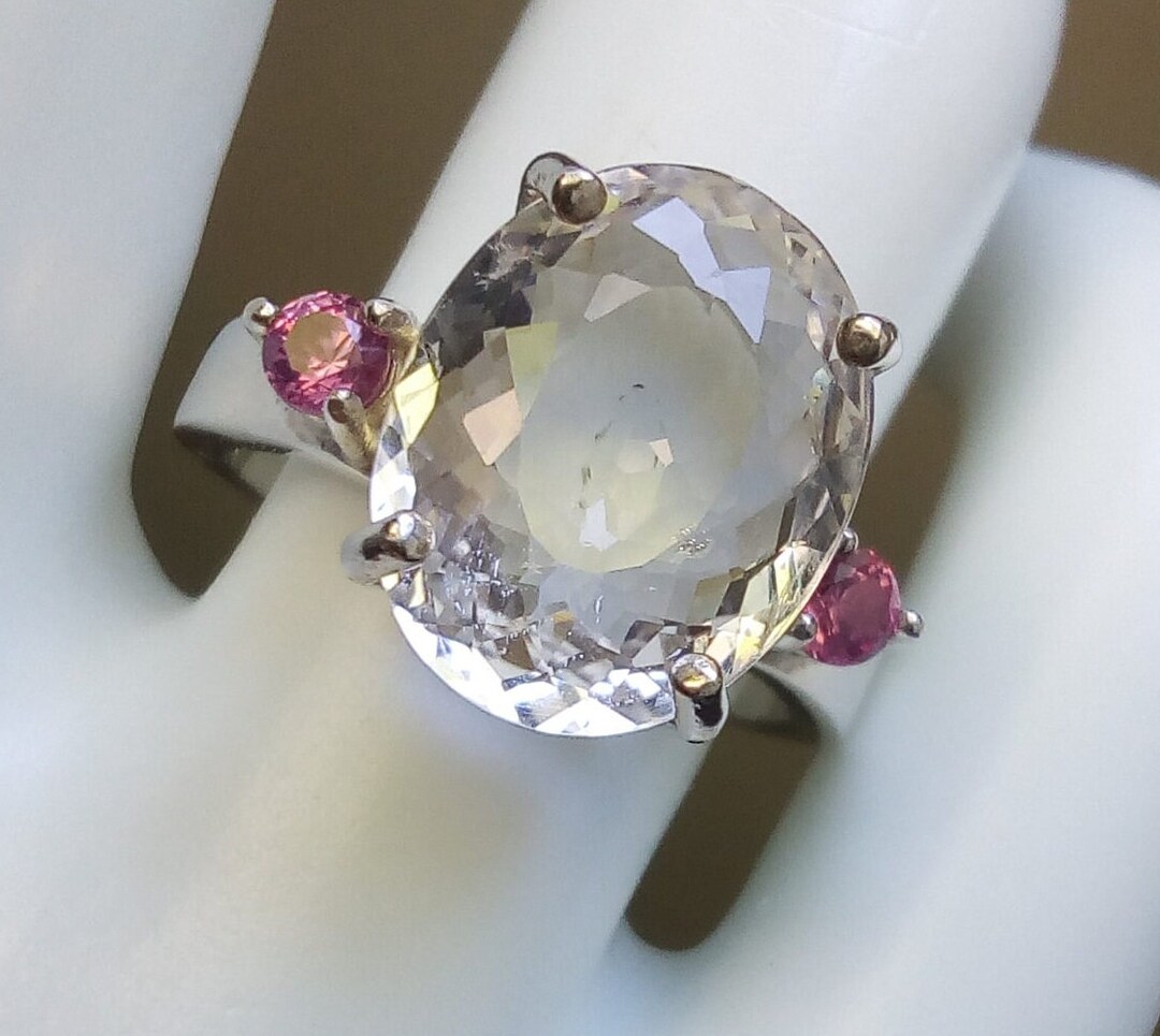 5.77 Carat Natural Goshenite Ring Colorless White Beryl Gem - Etsy