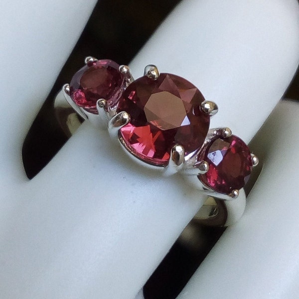 Rhodolite Ring - Etsy