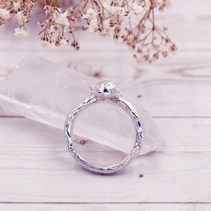 Silver Ladybird Twig Ring | Handmade Jewellery | Ladybug Ring | Twig ...