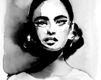 Loose Portrait Painting - Etsy