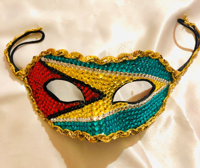 Guyana Masquerade Mask Hand Crafted and Hand Stoned - Etsy
