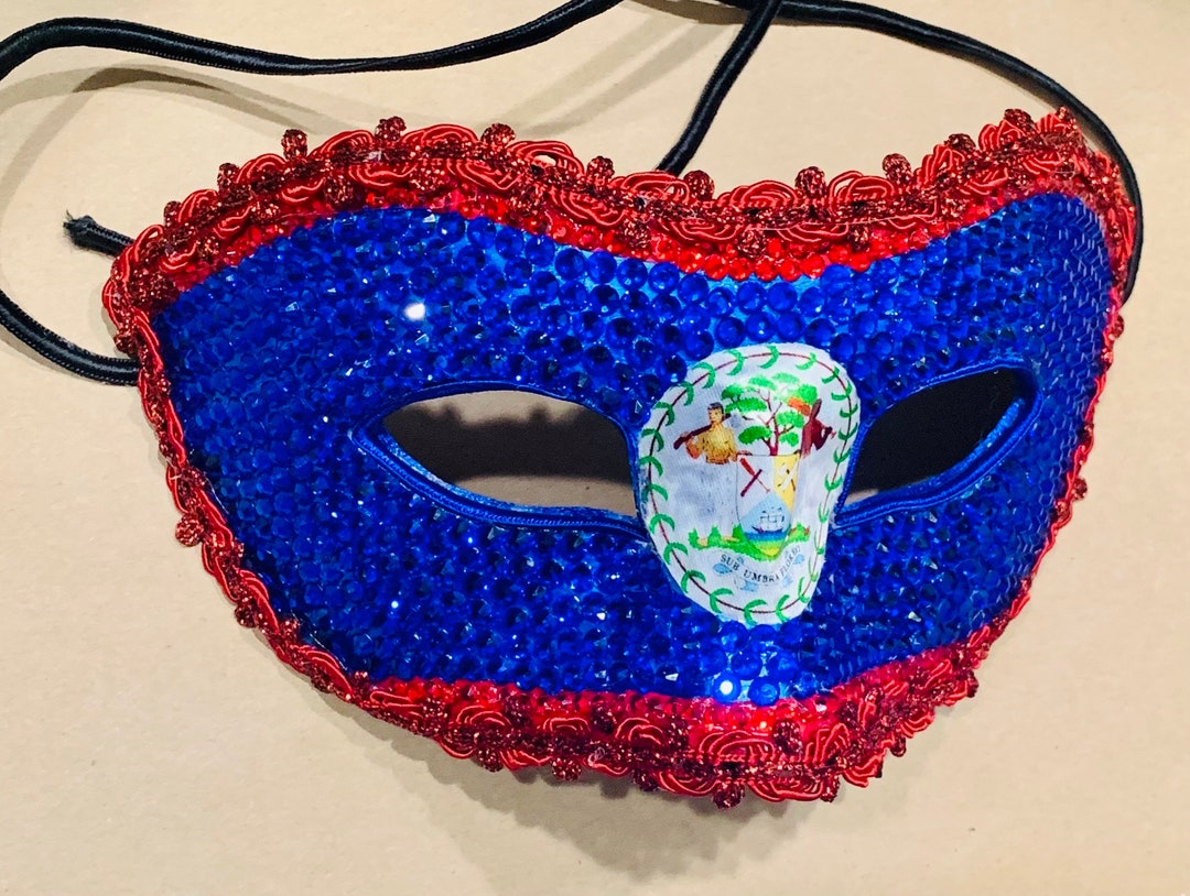 Belize Masquerade Mask Hand Crafted and Hand Stoned - Etsy