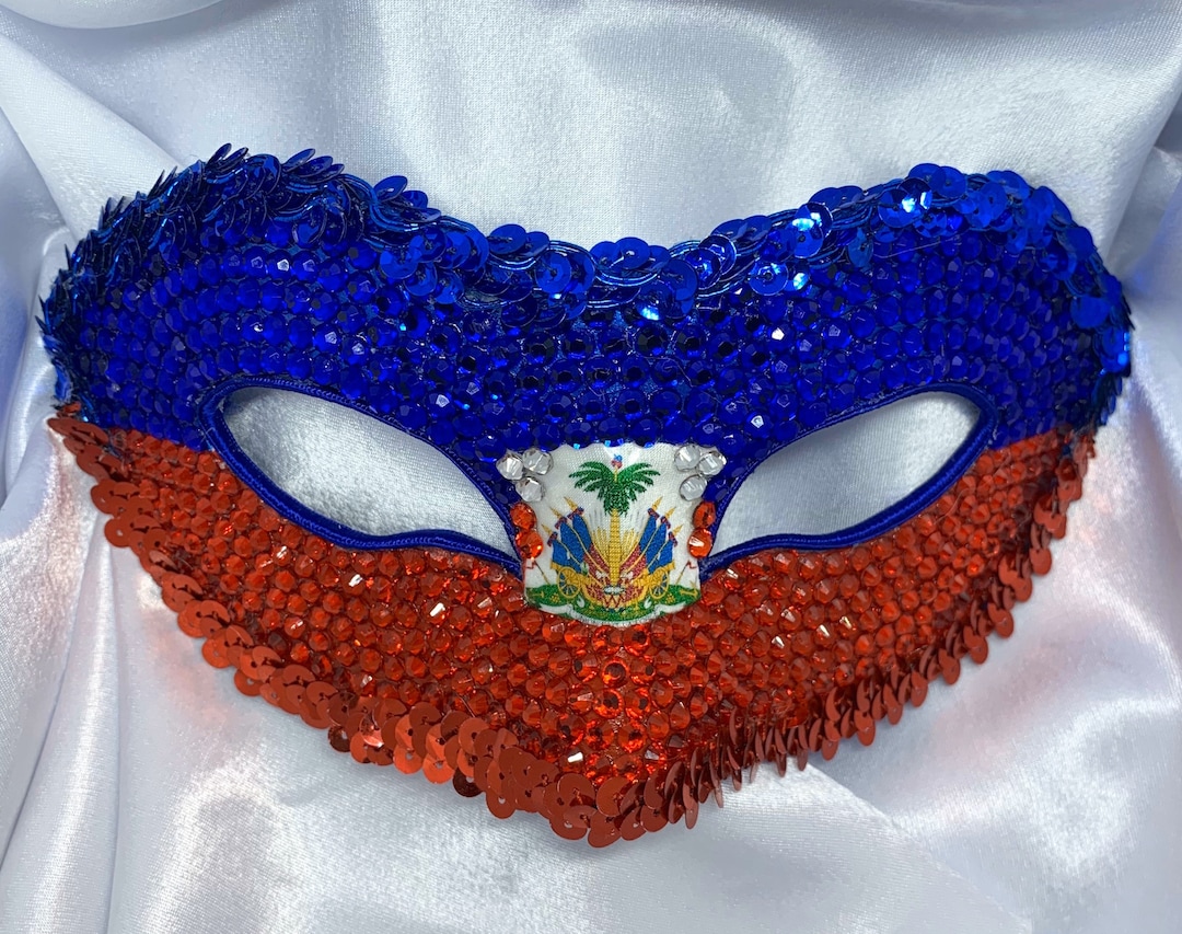 Haiti Masquerade Mask Hand Crafted and Hand Stoned - Etsy