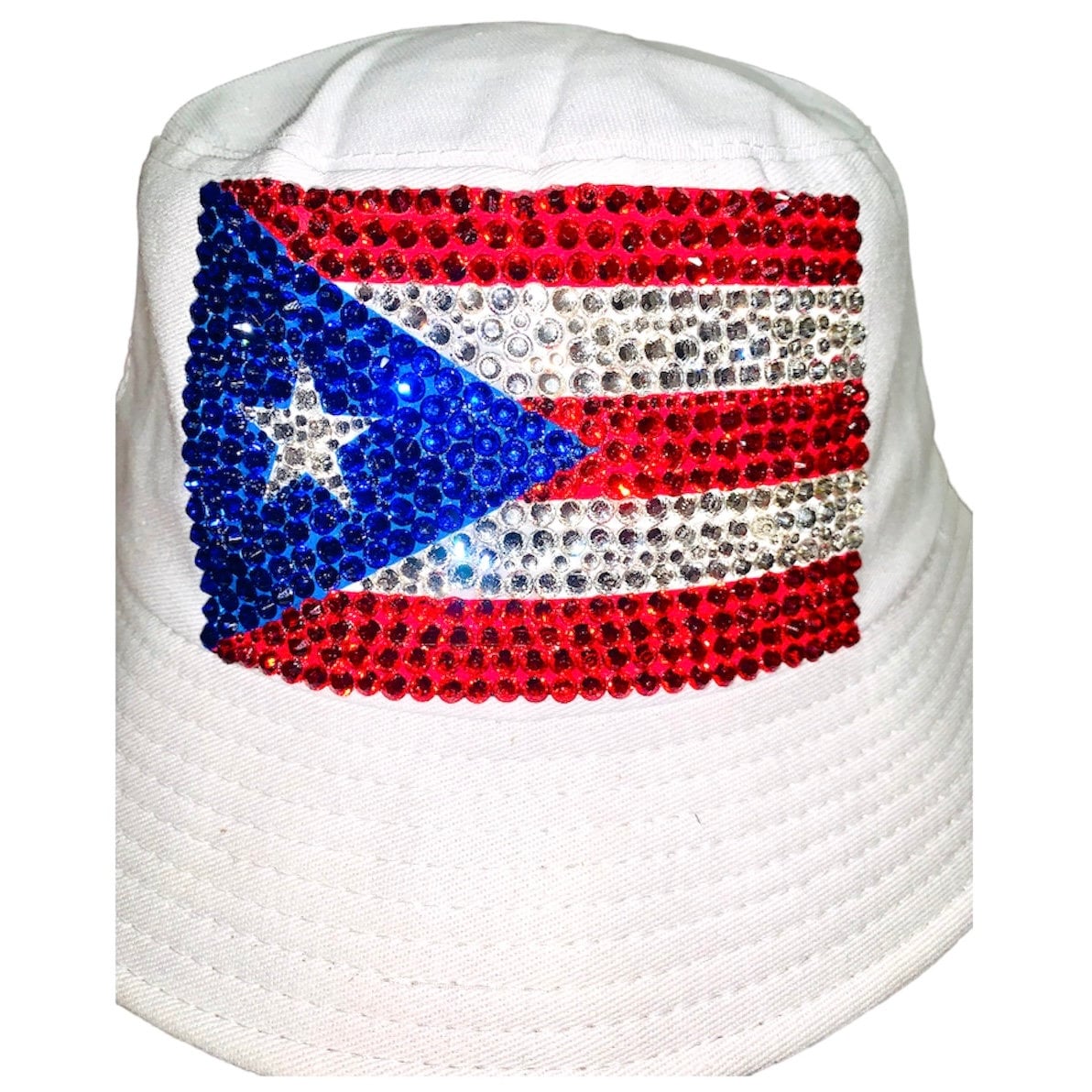 Puerto Rican Bucket Hat With Crystals Rhinestones - Etsy