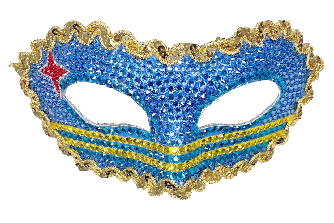 Aruba Crystal Rhinestone Masquerade Mask - Etsy