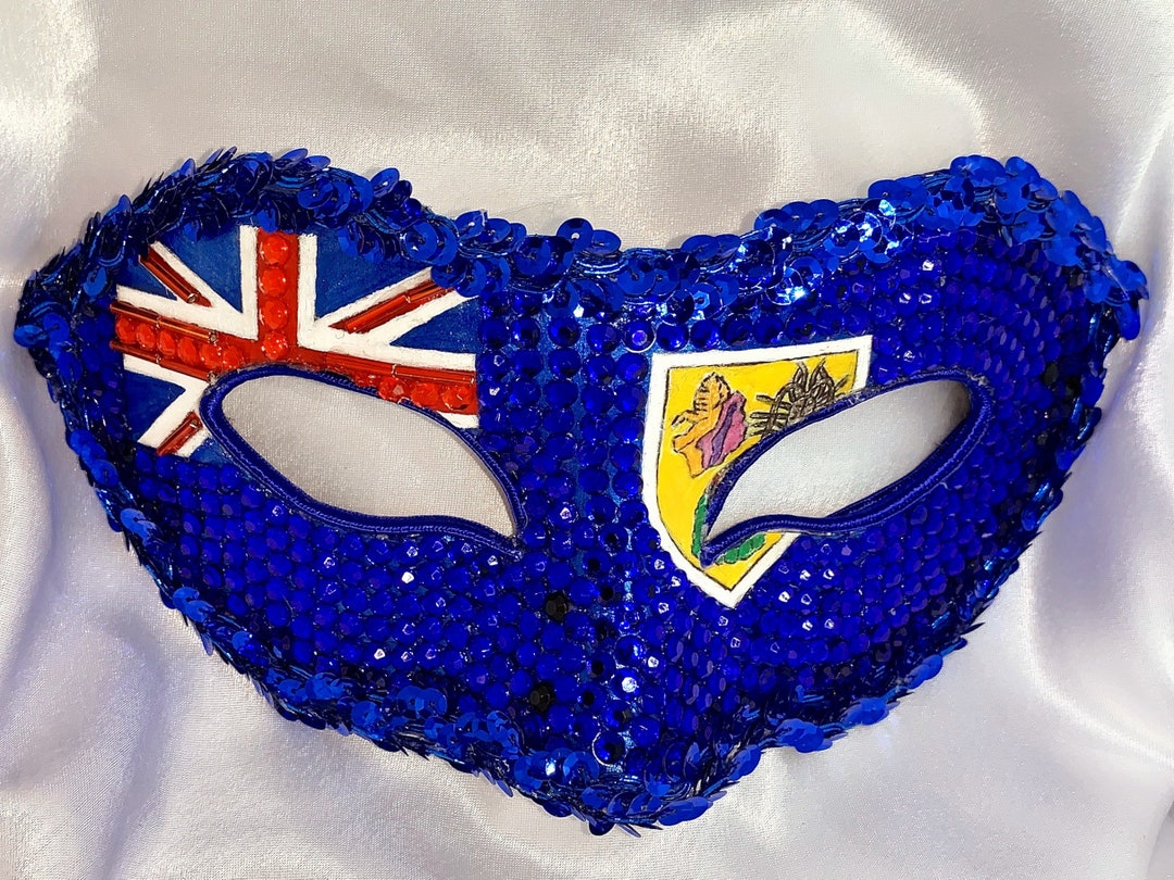 Turks and Caicos Masquerade Mask Hand Crafted and Hand Stoned - Etsy