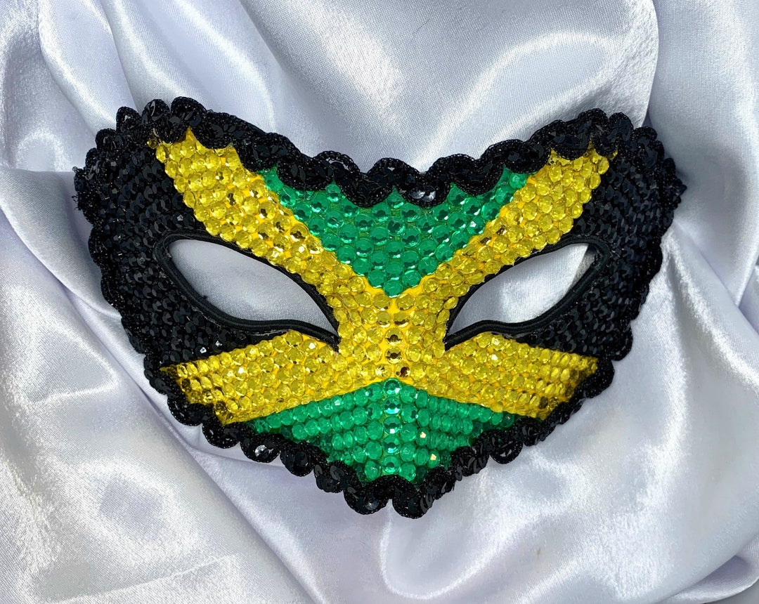 Jamaica Masquerade Mask Hand Crafted and Hand Stoned - Etsy