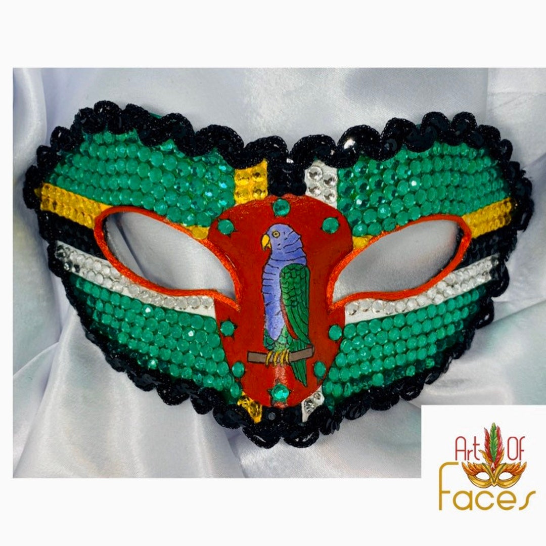 Dominica Mask - Dominica Flag Mask - Etsy
