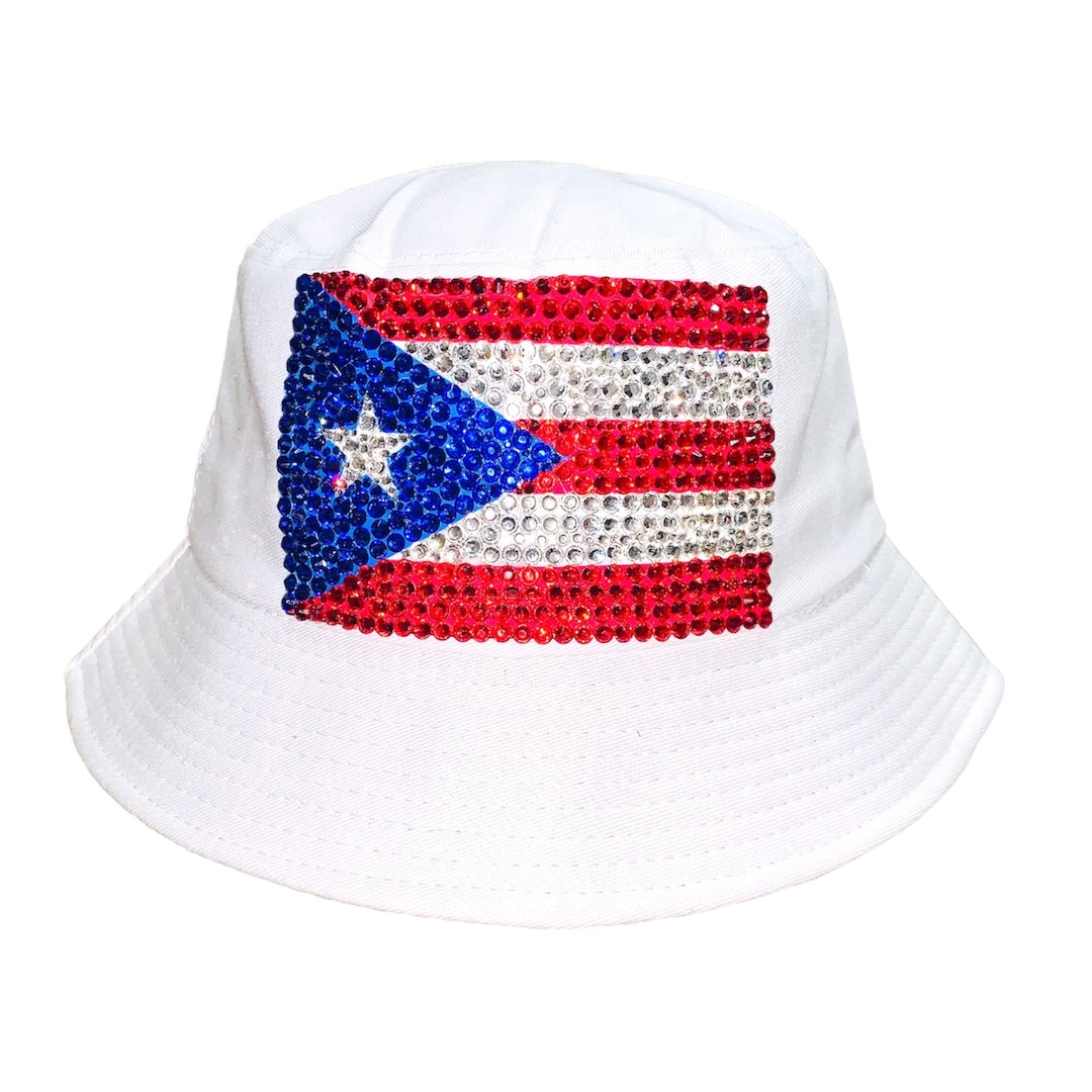 Puerto Rican Bucket Hat With Crystals Rhinestones - Etsy