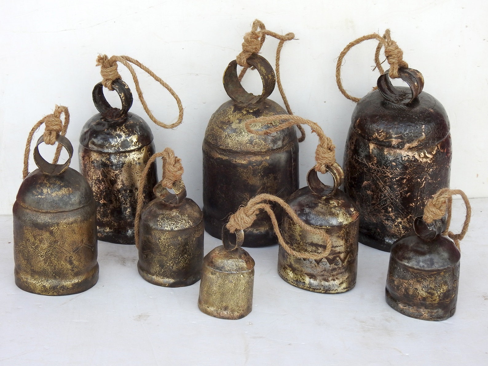 Set of 5pcs Antique 1900'S Vintage Metal Cowbell Copper - Etsy