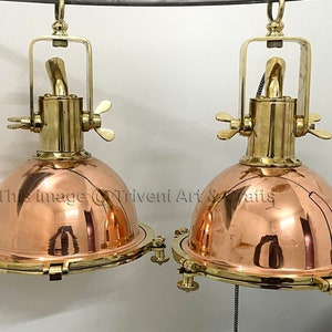 Set of 2 Nautical Maritime Pendant Ship Ceiling Light Navigation Cargo ...