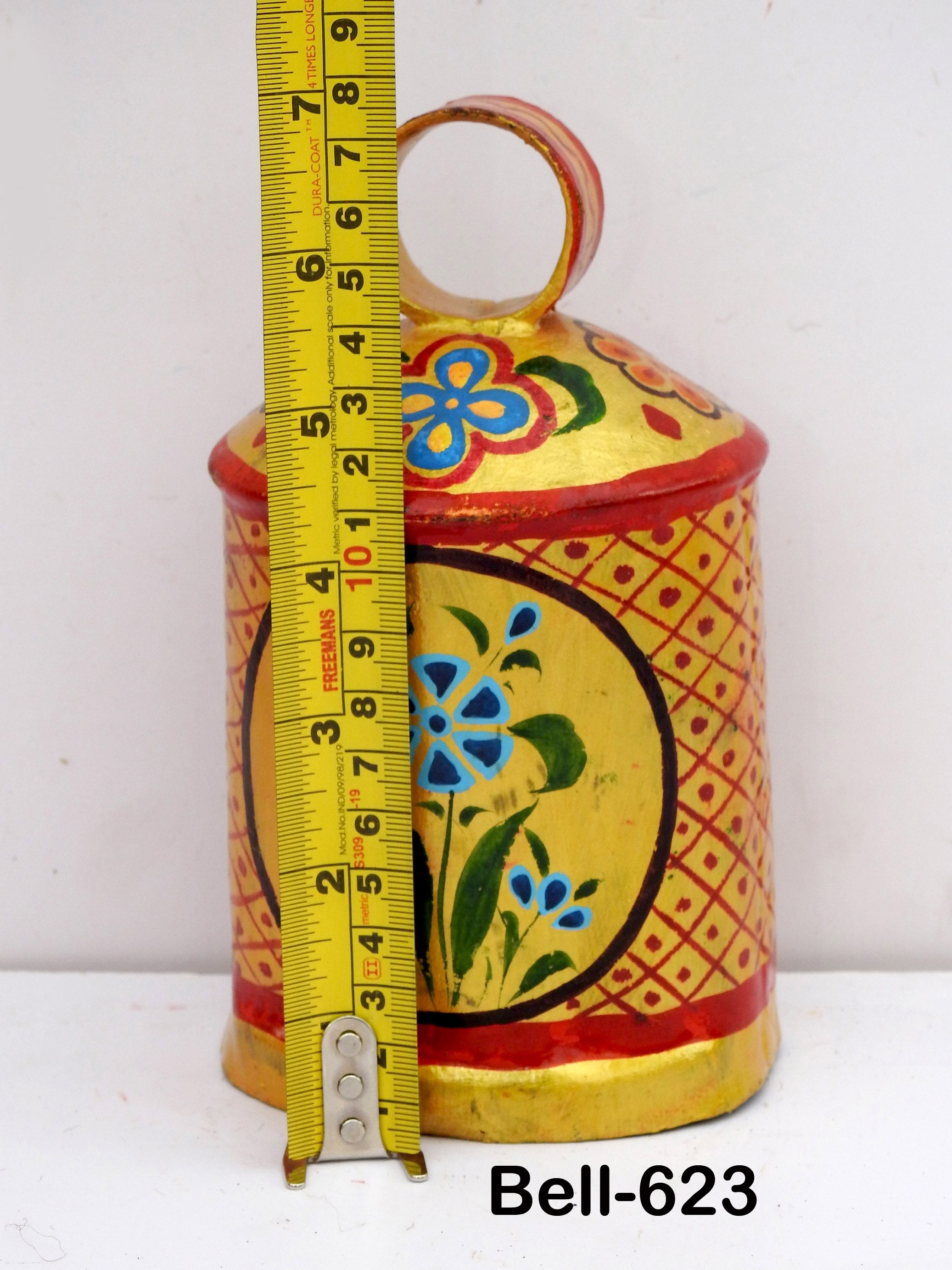 Vintage Swiss Cow Bell Metal Decorative Emboss Hand Painted | Etsy