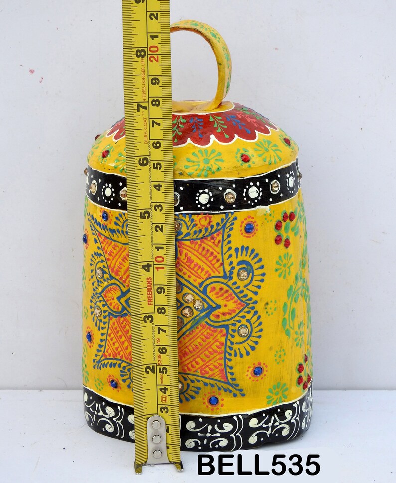 Vintage Swiss Cow Bell Metal Decorative Emboss Hand Painted - Etsy