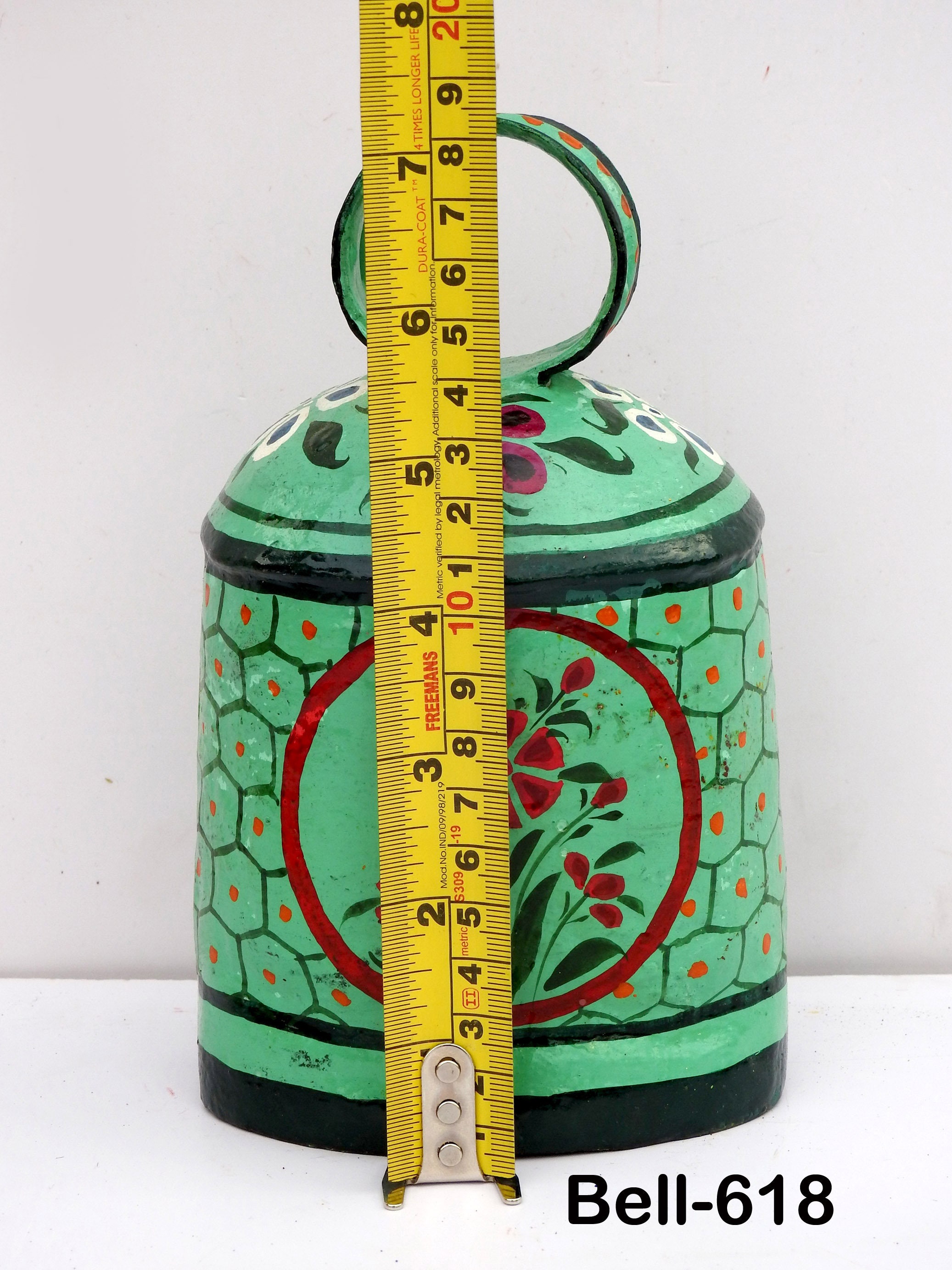 Vintage Swiss Cow Bell Metal Decorative Emboss Hand Painted | Etsy