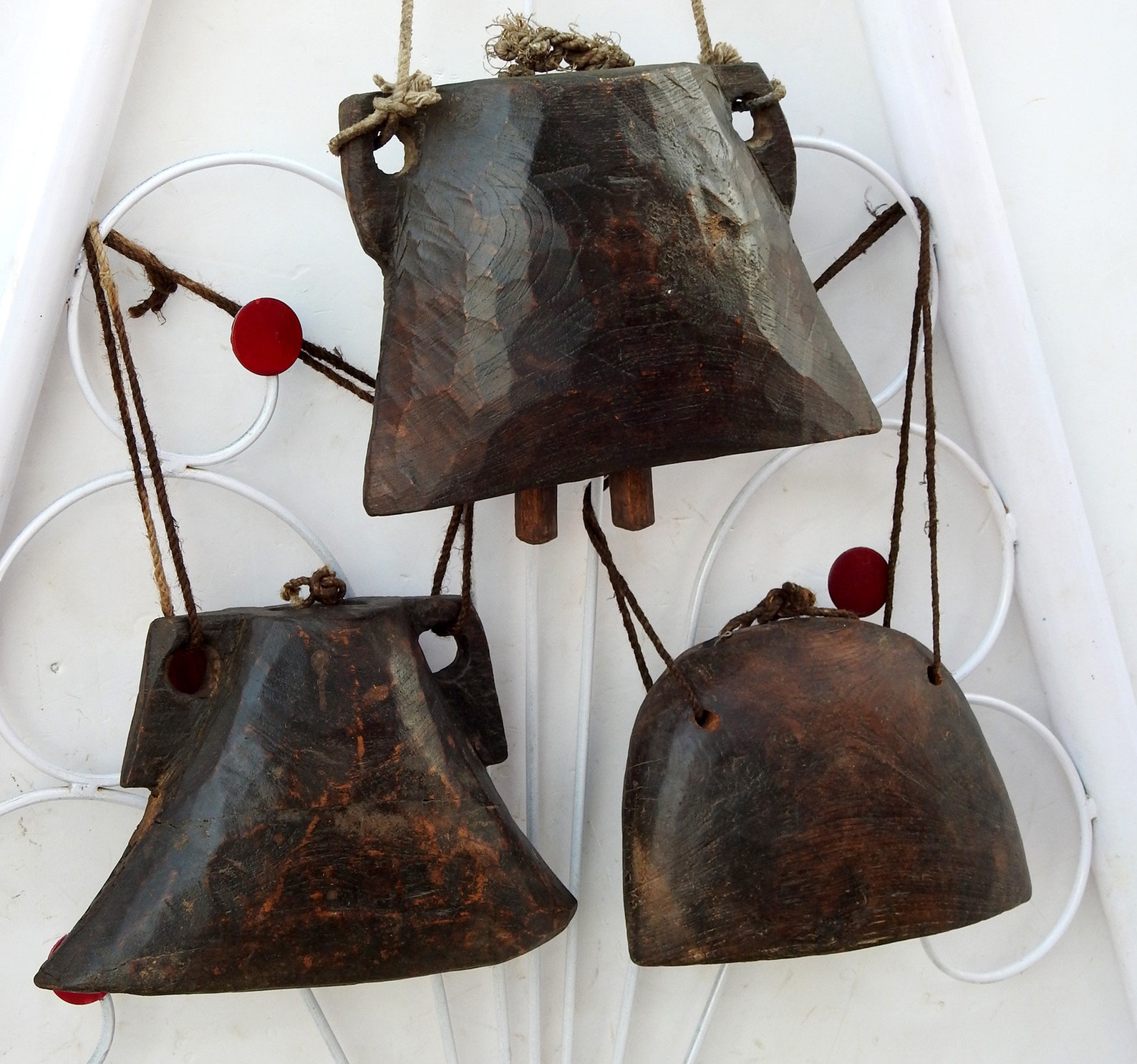 Lot of 03 Pcs Vintage 1900'S Tribal Teak Wood Cowbell - Etsy