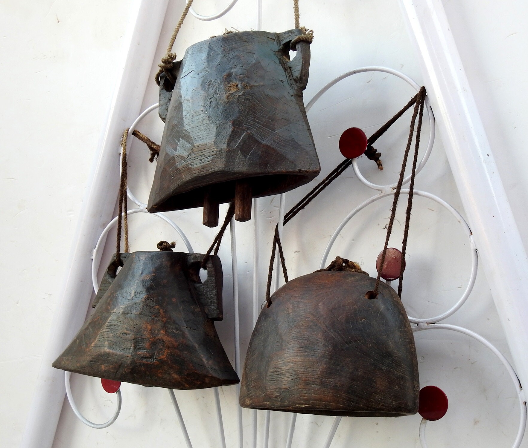Lot of 03 Pcs Vintage 1900'S Tribal Teak Wood Cowbell - Etsy